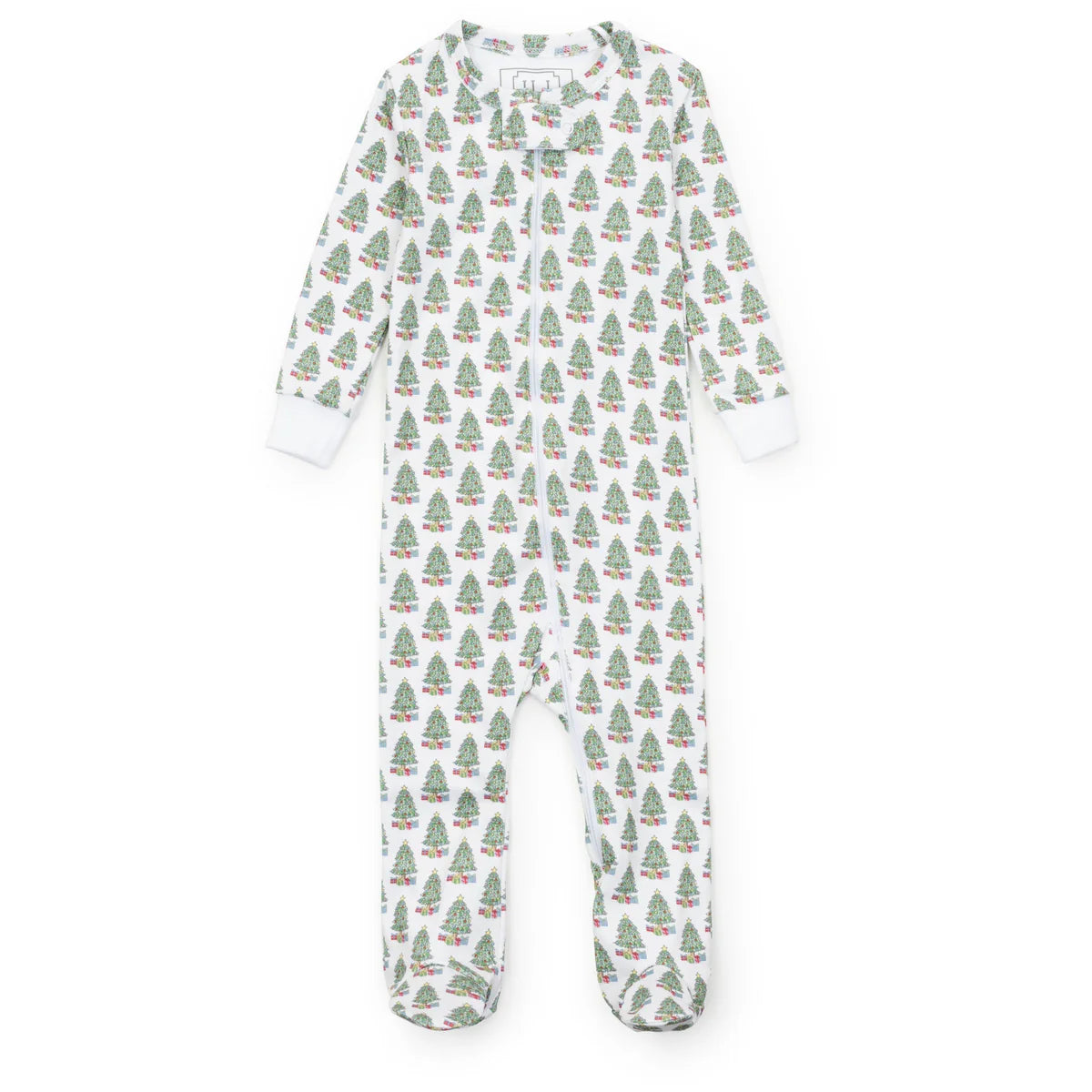 Lila and Hayes - Parker Zip Pajama - Under the Christmas Tree – Lily Jane