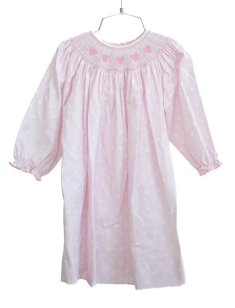 Helen Dress - Pink Hearts – Lily Jane