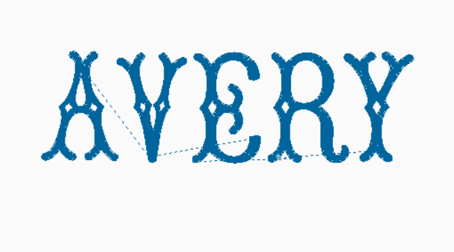 Avery Name Font – Lily Jane
