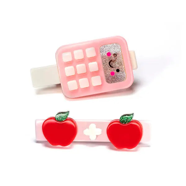 Alligator Clips - Calculator and Apples – Lily Jane